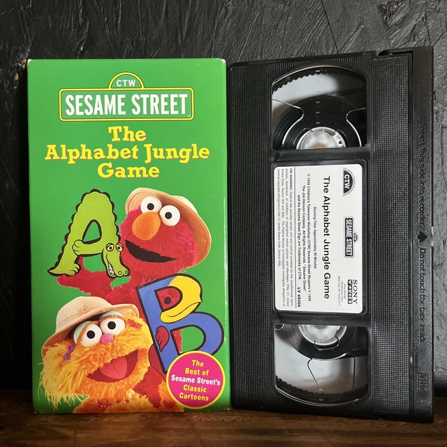 SESAME STREET VHS ~ Alphabet Jungle Game (1998) Sony Wonder ~ Free ...