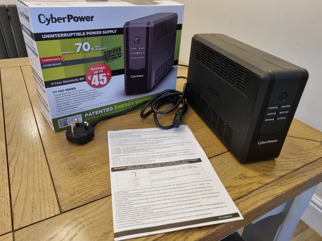 CYBERPOWER BACK-UPS LINE-INTERACTIVE UPS - 650 VA/360 W $47.20 - PicClick