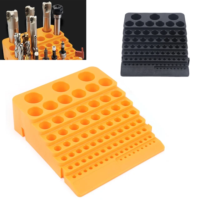 84 HOLES TOOLS Box Milling Cutter Storage Case Drill Bits Holder ...