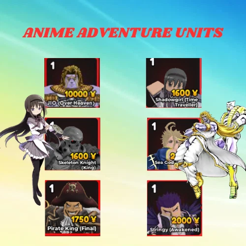 [ROBLOX]ANIME ADVENTURES - ALL Units| CHEAPEST & FASTEST £46.56 ...