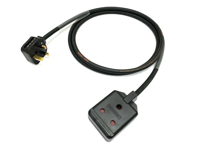 13 AMP PLUG to 15 Amp Socket Adaptor Stage Lighting 13A-15A Jumper HO7 ...