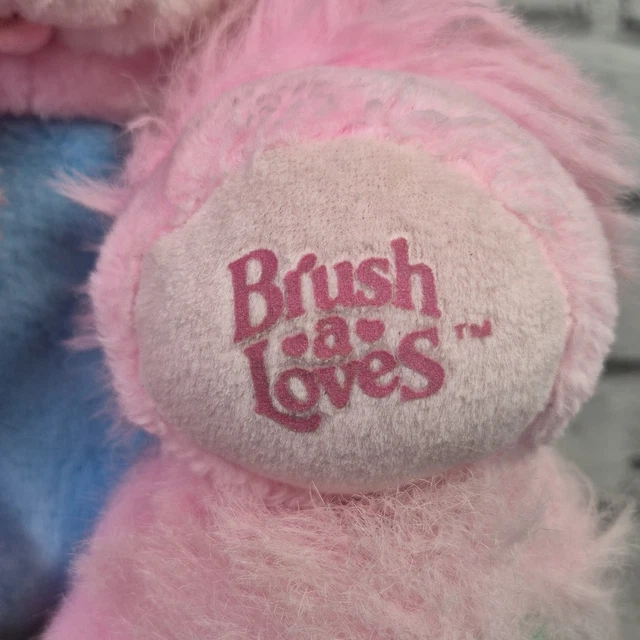 BRUSH A LOVES Beauty Berry 10" Soft Toy Plush Vintage Pink Blue AmToy ...