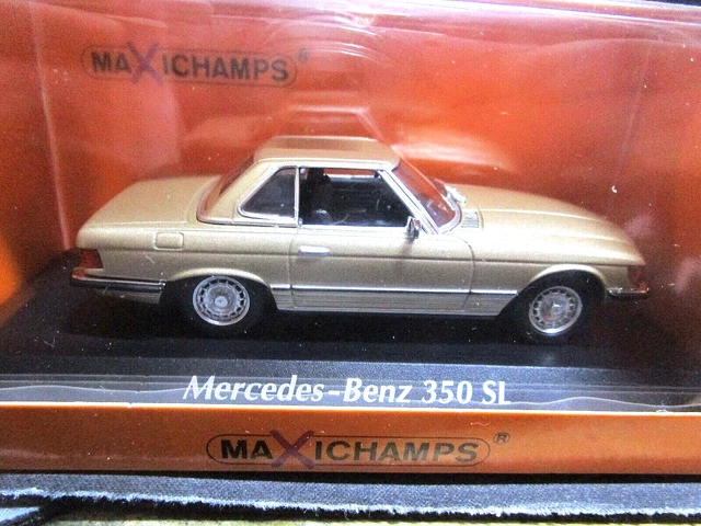 MERCEDES BENZ SL 350 350SL R107 Hardtop gold met 1974 Minichamps ...