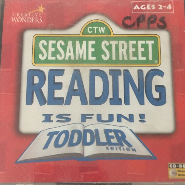 SESAME STREET READING Is Fun Toddler Edition PC Rom Computer Software ...