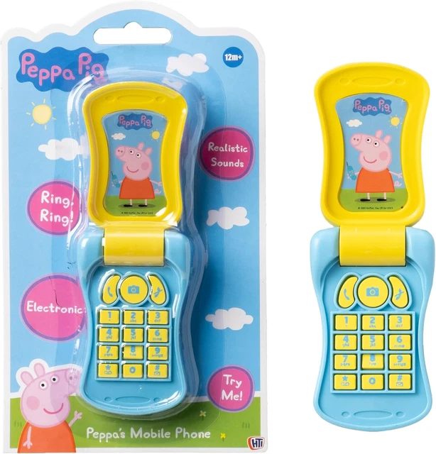 PEPPA PIG MOBILE Phone With Realistic Sounds Kids Roleplay Interactive ...