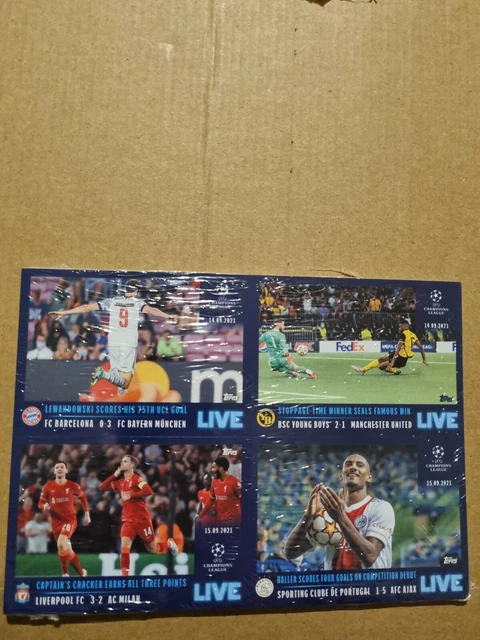 TOPPS UEFA CHAMPIONS League LIVE 1 STICKER Pack 1 2021/22 AGGIORNAMENTO ...