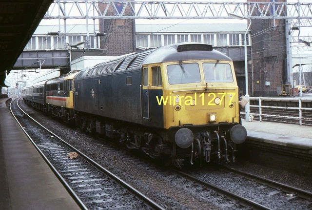 ORIGINAL RAILWAY SLIDE Class 47 47343 at Nuneaton 19.01.86 £3.75 ...