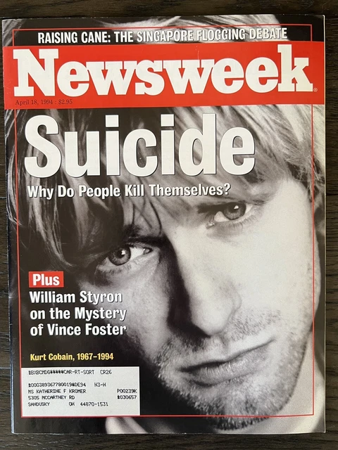 NEWSWEEK APRIL 18 1994 Kurt Cobain Nirvana William Styron £4.65 ...