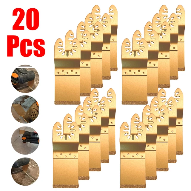 20PCS OSCILLATING MULTI Tool Blade Saw Blades Wood Metal Cutter For Dewalt Fein £9.49 - PicClick UK