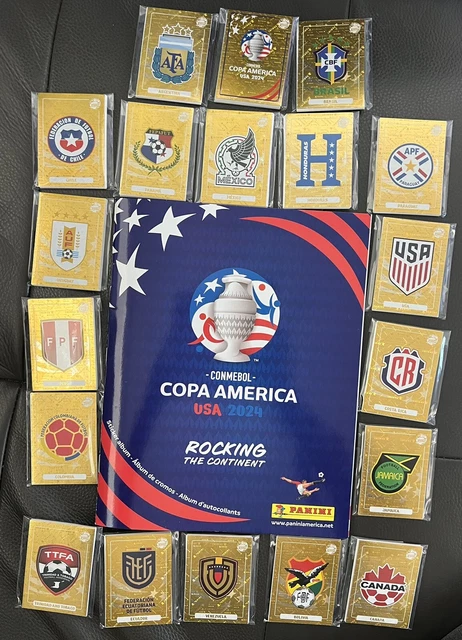 PANINI COPA AMERICA USA 2024 Complete Sticker Set + Softcover Album USA ...