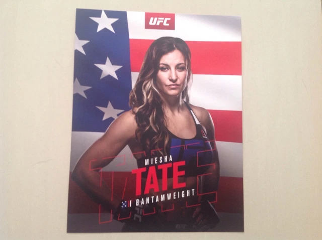 UFC CHAMPION MIESHA Tate Official Poster Mma Self Defence Fights ...