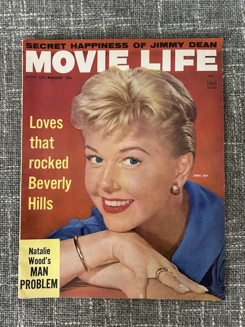 1956 MOVIE LIFE Magazine Doris Day Cover Vintage Ads Stories Photos ...