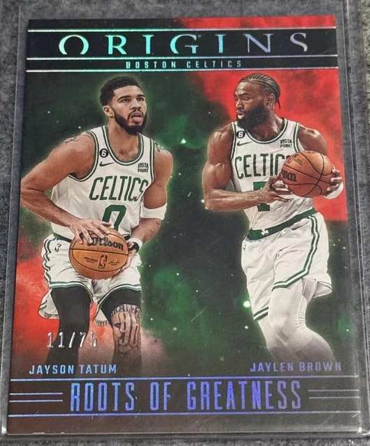 JAYSON TATUM JAYLEN Brown 2023-24 Panini Origins 11/75 Roots Of ...