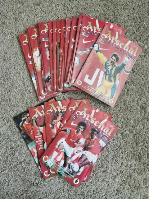 ARSENAL 96/97 PROGRAMME Bundle Full Home Prem & Competitions Run £26.68 ...