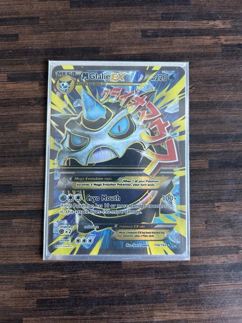 POKÉMON TCG MEGA Glalie EX Full Art XY Breakthrough Card 156/162 (NM) £ ...