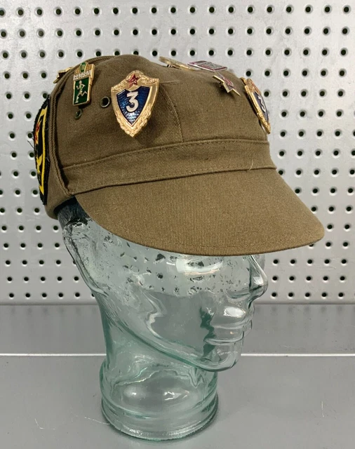 VINTAGE RUSSIAN SOVIET Union Military Cap Army Hat With Badges £39.99 ...