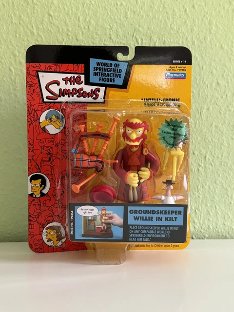 SIMPSONS PLAYMATES WORLD Of Springfield Figur Groundskeeper Willie In ...