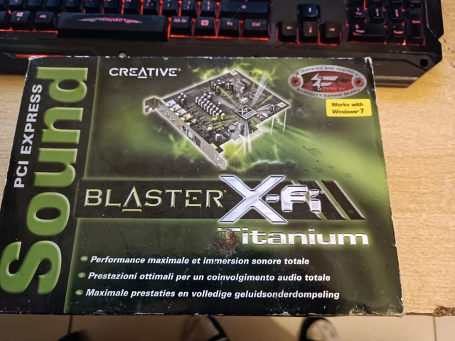 CREATIVE PCIE SOUND Blaster X-Fi Titanium Audio PCI-E EUR 45,00 ...