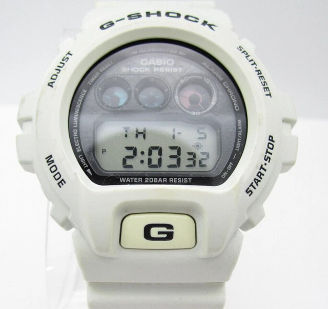 OROLOGIO ROTONDO VINTAGE da uomo Casio G Shock Quartz WR digitale causale 50 mm (F915) Giappone ...