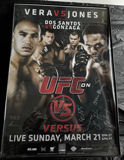 UFC ON VS Jon Jones Signed By Card Official Poster £720.72 - PicClick UK