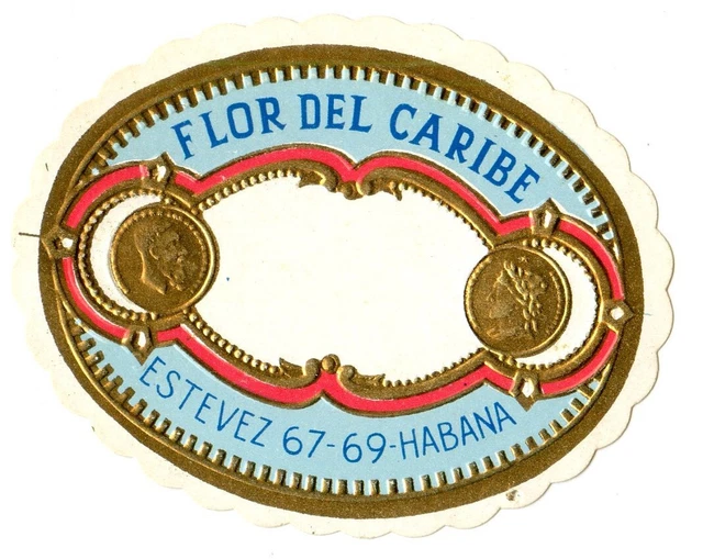 OLD CIGAR LABEL, Tapaclavo "Flor Del Caribe" EUR 6,00 - PicClick FR