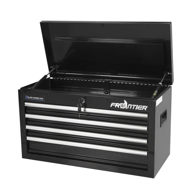 26-INCH 4 DRAWER Tool Chest Organizer Cabinet Lockable 2 Keys Workshop ...