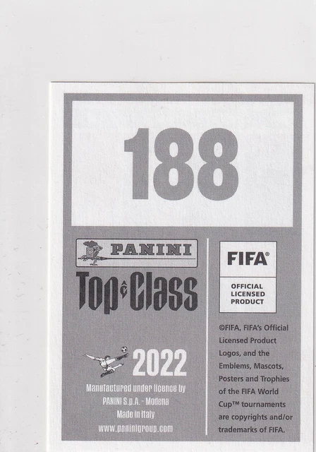 PANINI 2022 HAUT Class Sticker Numéro 188 Lille Osc EUR 1,00 - PicClick FR