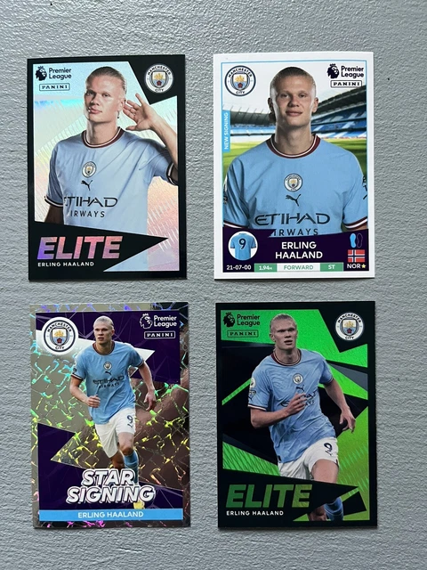 PANINI PREMIER LEAGUE 2023 stickers Erling Haaland StickersX4 Including ...