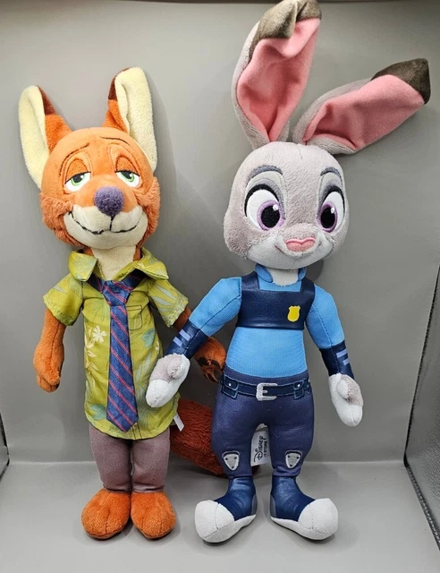 DISNEY STORE ZOOTOPIA Rabbit Officer Judy Hopps Soft Toy Plush Bunny 15 ...