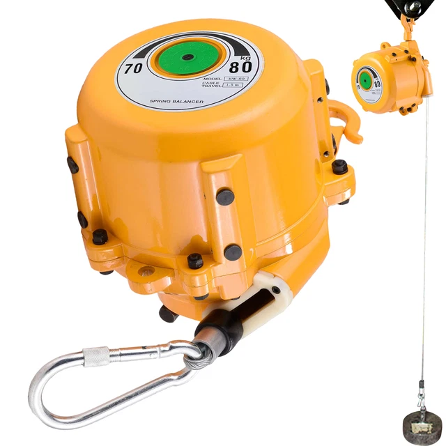 SPRING BALANCER RETRACTABLE Tool Holder 154-176lbs(70-80kg) Hanging ...