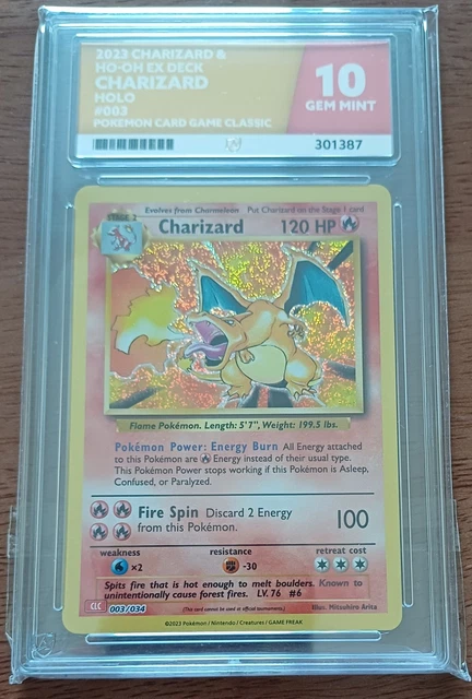 CHARIZARD POKEMON CLC-TCG Classic Charizard & Ho-Oh Ex Deck 2023 003 ...