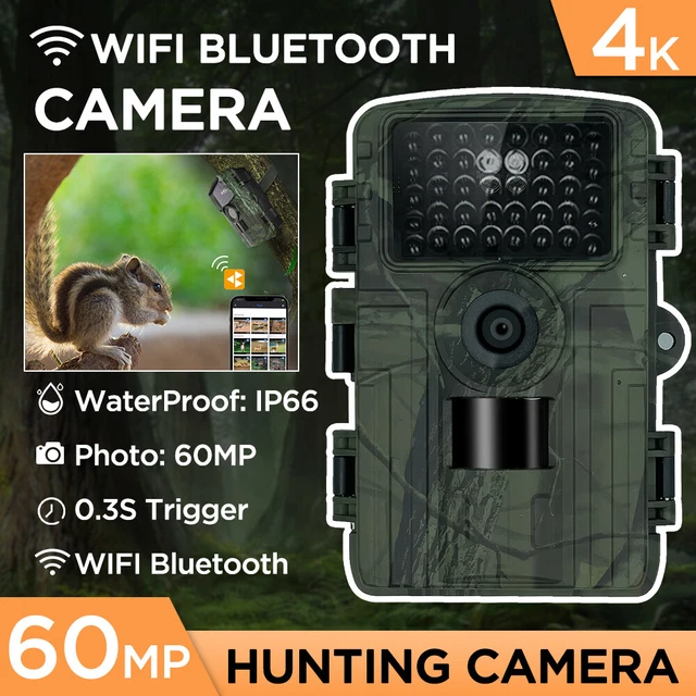 OUTDOOR TRAIL WILDLIFE Camera 60MP 1520P HD Trap Game Hunting Cam Night ...