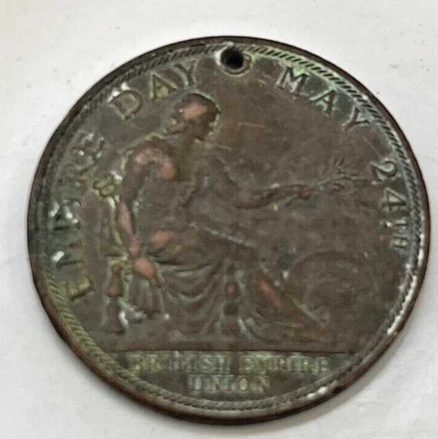OLD BRITISH EMPIRE Union Empire Day May 24Th For God & Empire Medal £3. ...