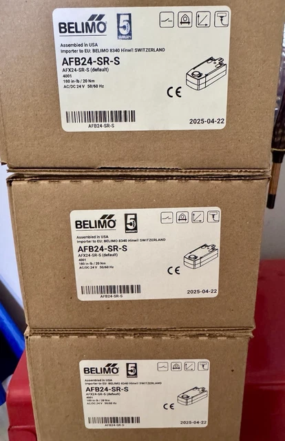 AFB24-SR-S BELIMO- Fail Safe Actuator - MODULATING, NEW In Original Box ...
