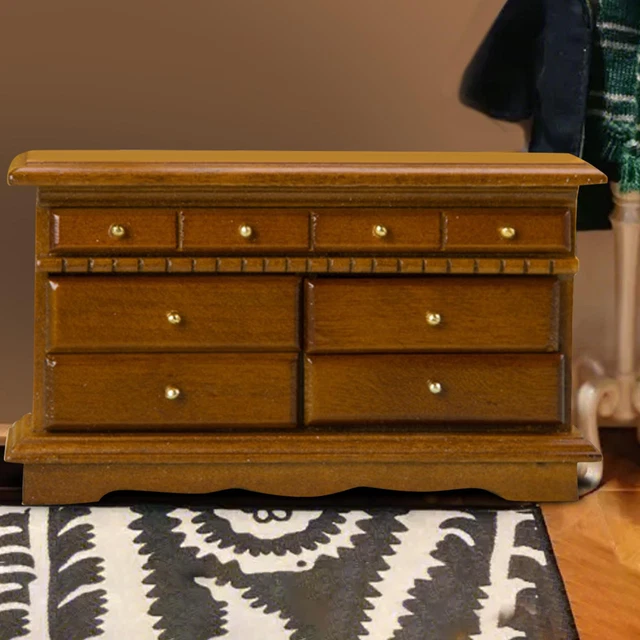 MEUBLE TV EN bois pour maison de poupée, échelle 1:12, meubles pour EUR 14,63 - PicClick FR