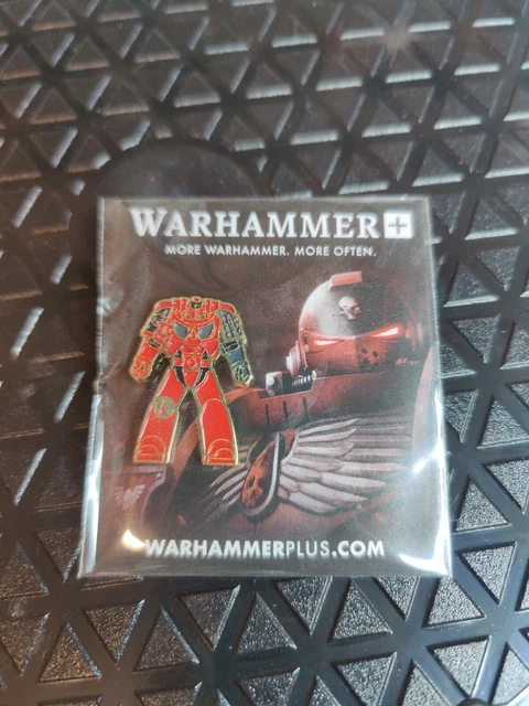 WARHAMMER PLUS EXCLUSIVE 40K Blood Angels Angels of Death Pin Badge £0. ...