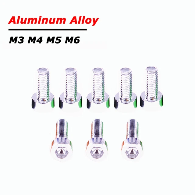 M3 M4 M5 M6 Aluminum Socket Cap Head Screw Alu Hex Allen Bolts Anodize ...