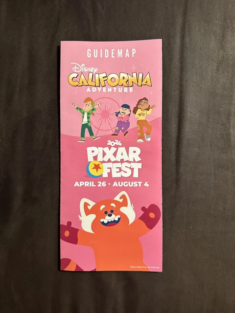 DISNEYS CALIFORNIA ADVENTURE May 2024 PIXAR FEST Guide Map £3.31 ...