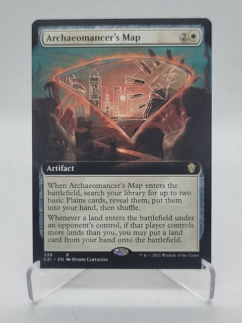 CARTE DE L'ARCHAEOMANCER (art étendu) Commander 2021 #339 Magic The ...