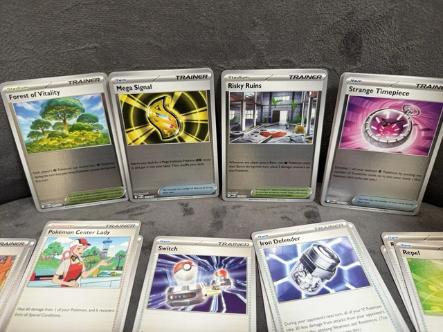 POKÉMON TCG MEGA Evolution Trainer Card Bundle Inc Reverse Holos | 57 ...