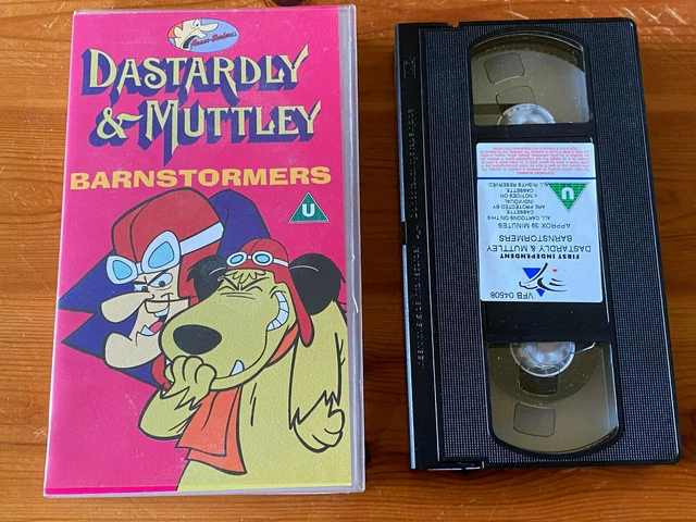 DASTARDLY AND MUTTLEY BARNSTORMERS Childrens cartoon VHS Video PRE ...