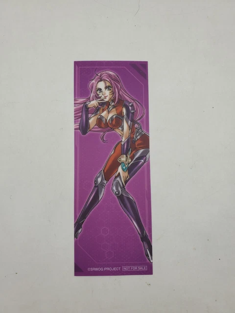 SUPER ROBOT WARS Taisen OG Exhibition Selena Recital Paper Bookmarker ...