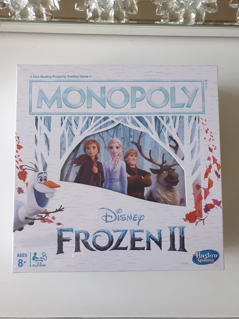 DISNEY FROZEN 2 Monopoly Board Game Hasbro Queen Elsa Anna Olaf NEW ...