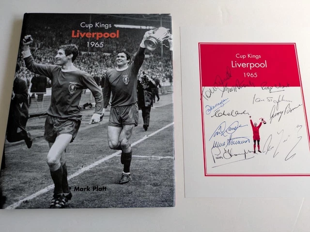 LIVERPOOL FC 1965 Cup Kings Book 1965 Fa Cup Final Team Signed Pre ...