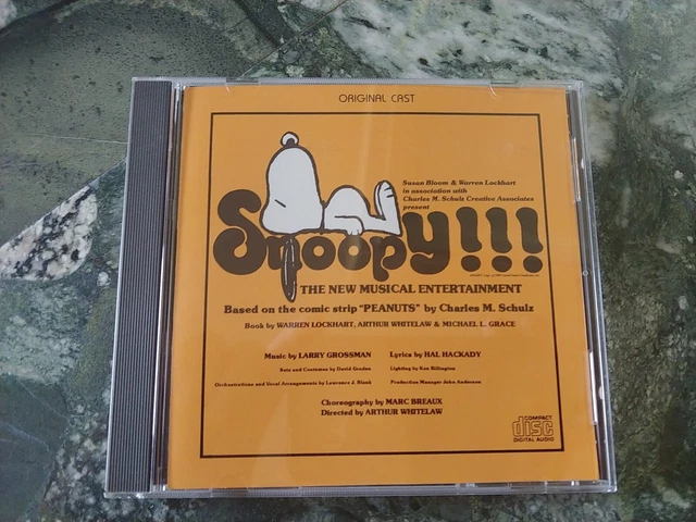 SNOOPY !!! SNOOPY by Original Cast CD juillet 1991 DRG 6103 USA PARFAIT ...