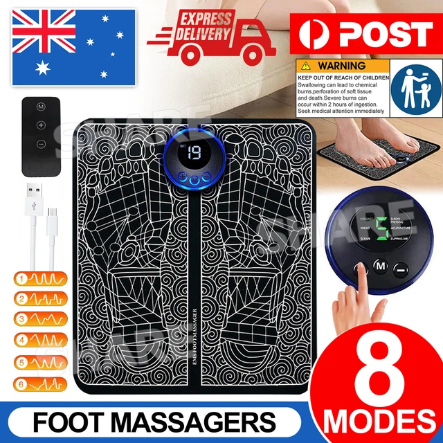 EMS ELECTRIC FOOT Massager Mat Relax Muscle Stimulator Leg Shaping ...