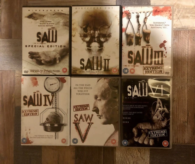SAW DVD COLLECTION 1-6 Special Editions Horror in great condition ...