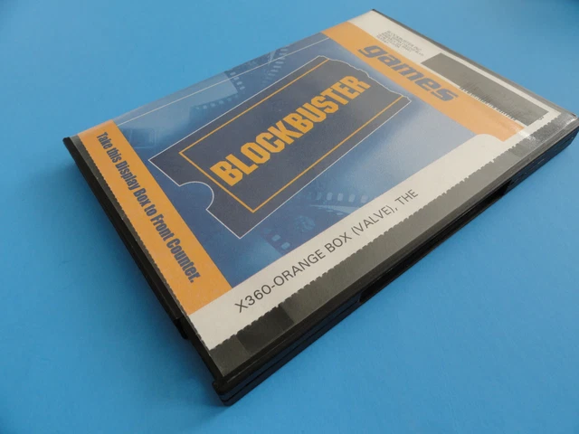 XBOX 360 THE Orange Box (Valve) - Blockbuster Video Rental Case - No ...