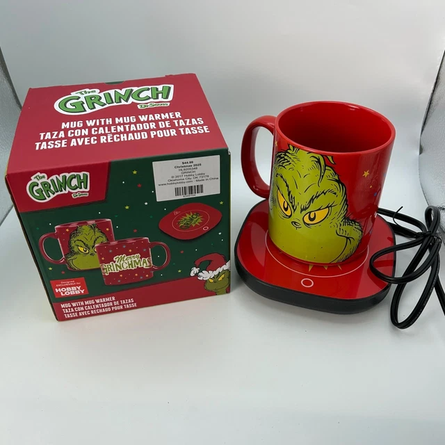 THE GRINCH DR Seuss Holiday Mug and Mug Warmer Set NEW Hobby Lobby ...