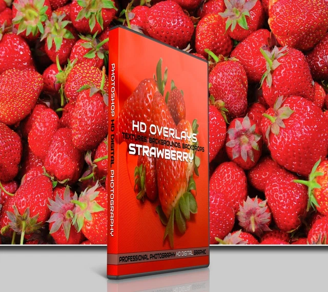 200 SUPERPOSITIONS PHOTOSHOP Numérique De Fruits De Fraise Toile De ...